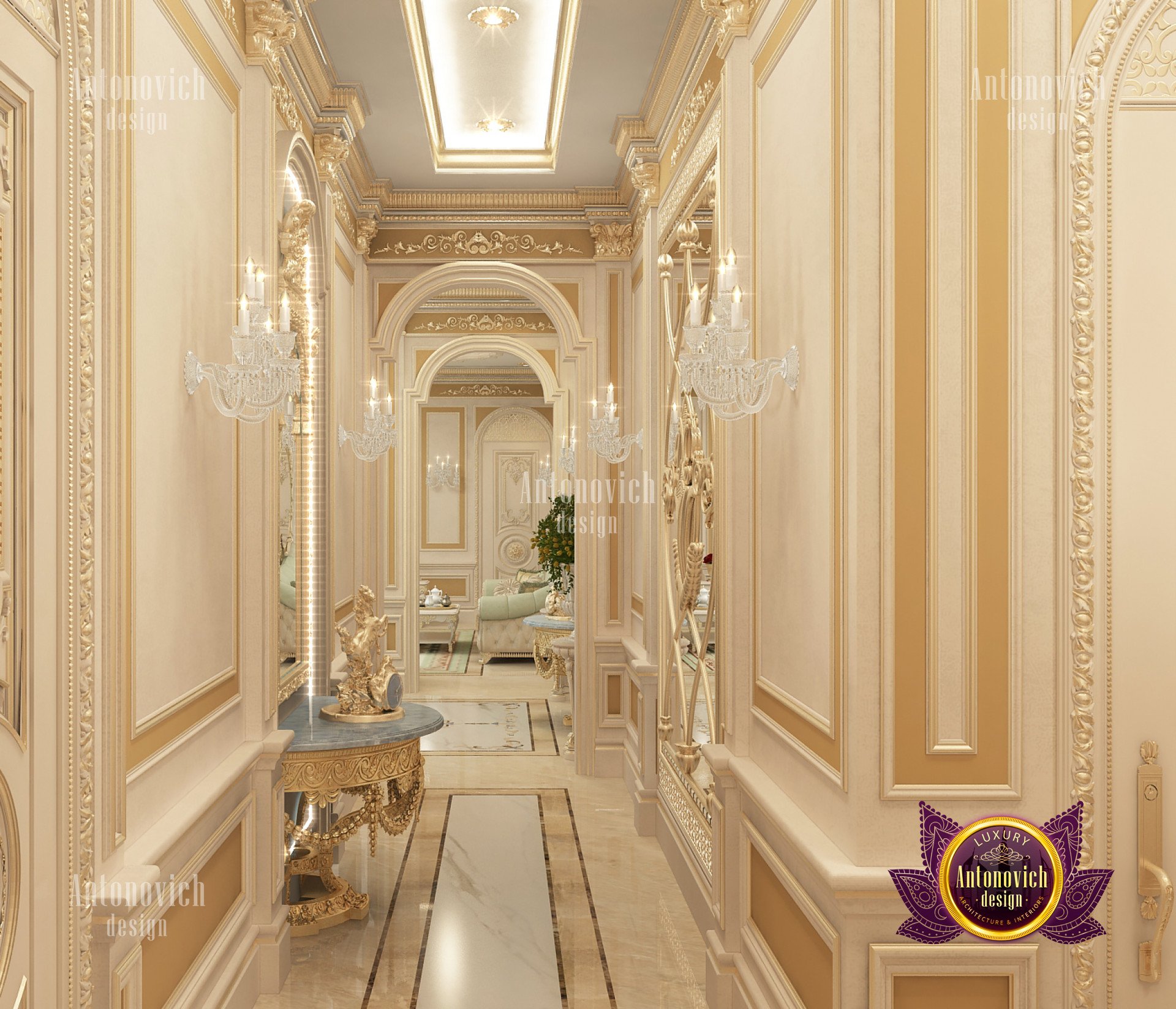Magnificent entrance hall interior