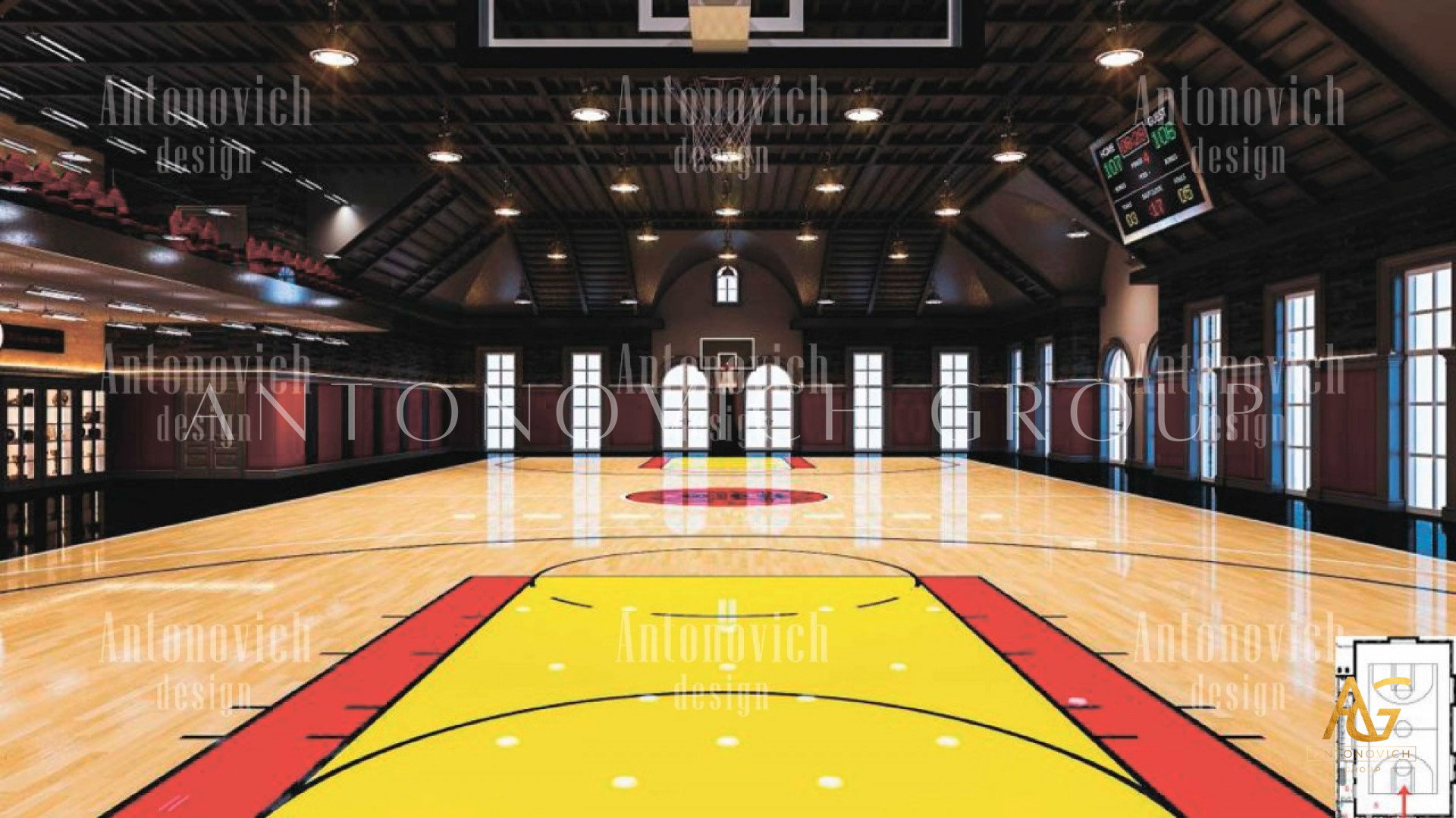 Basketball Court Layout Idea