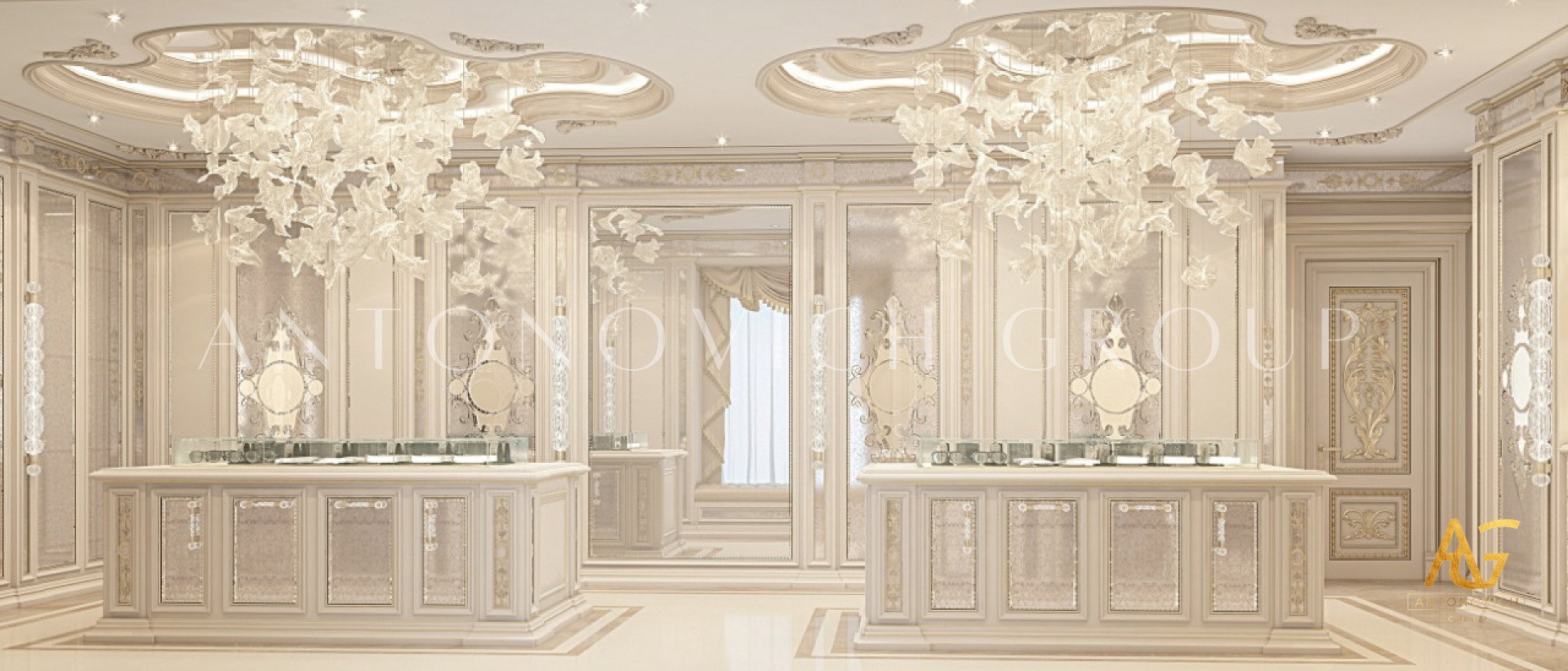 Classic Luxury dressing Room Design