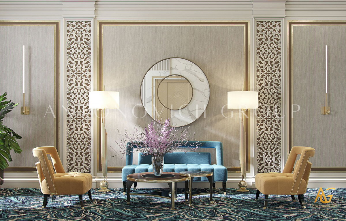 Hotel lobby Interior Design Dubai