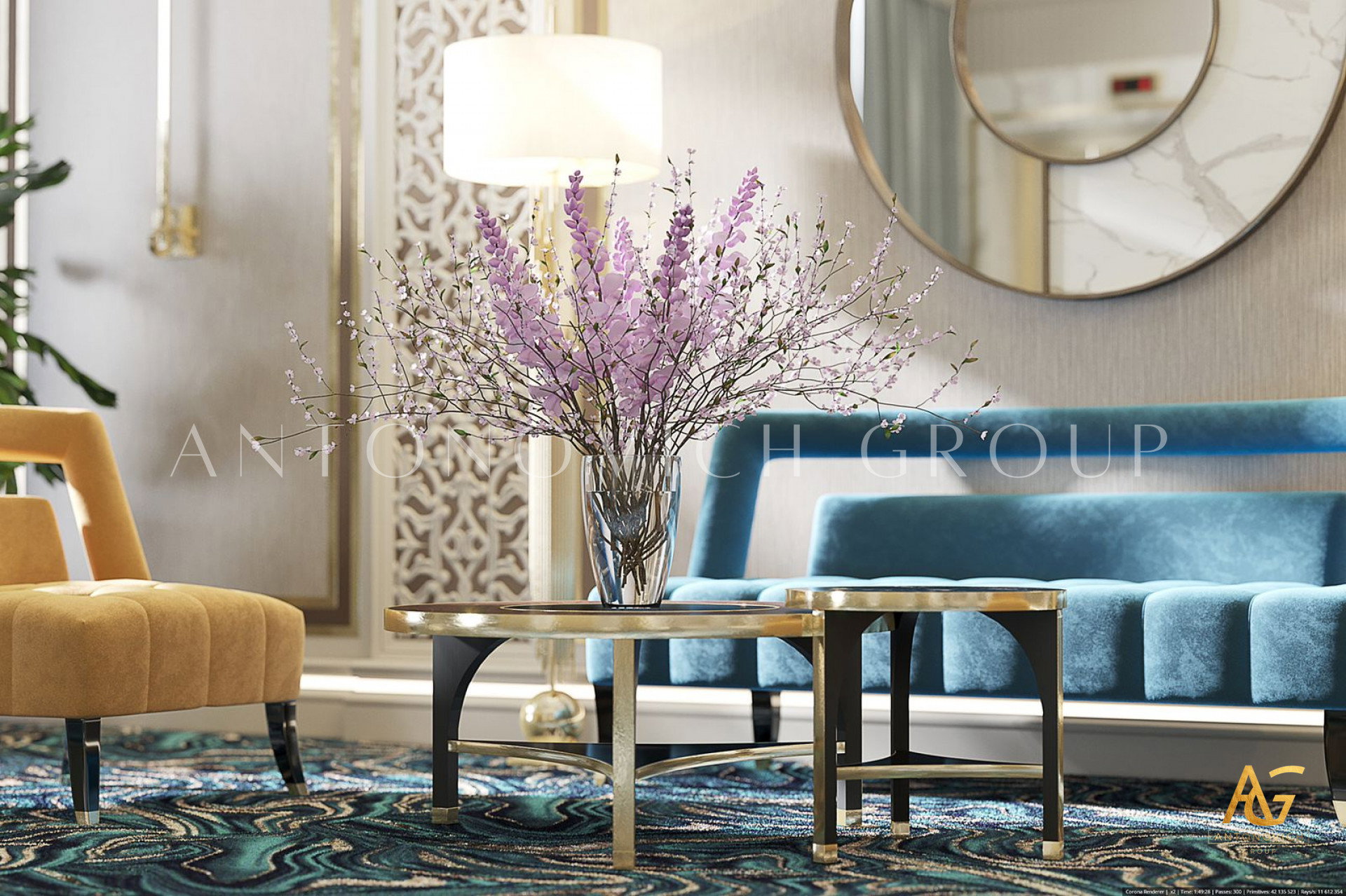 Hotel lobby Interior Design Dubai