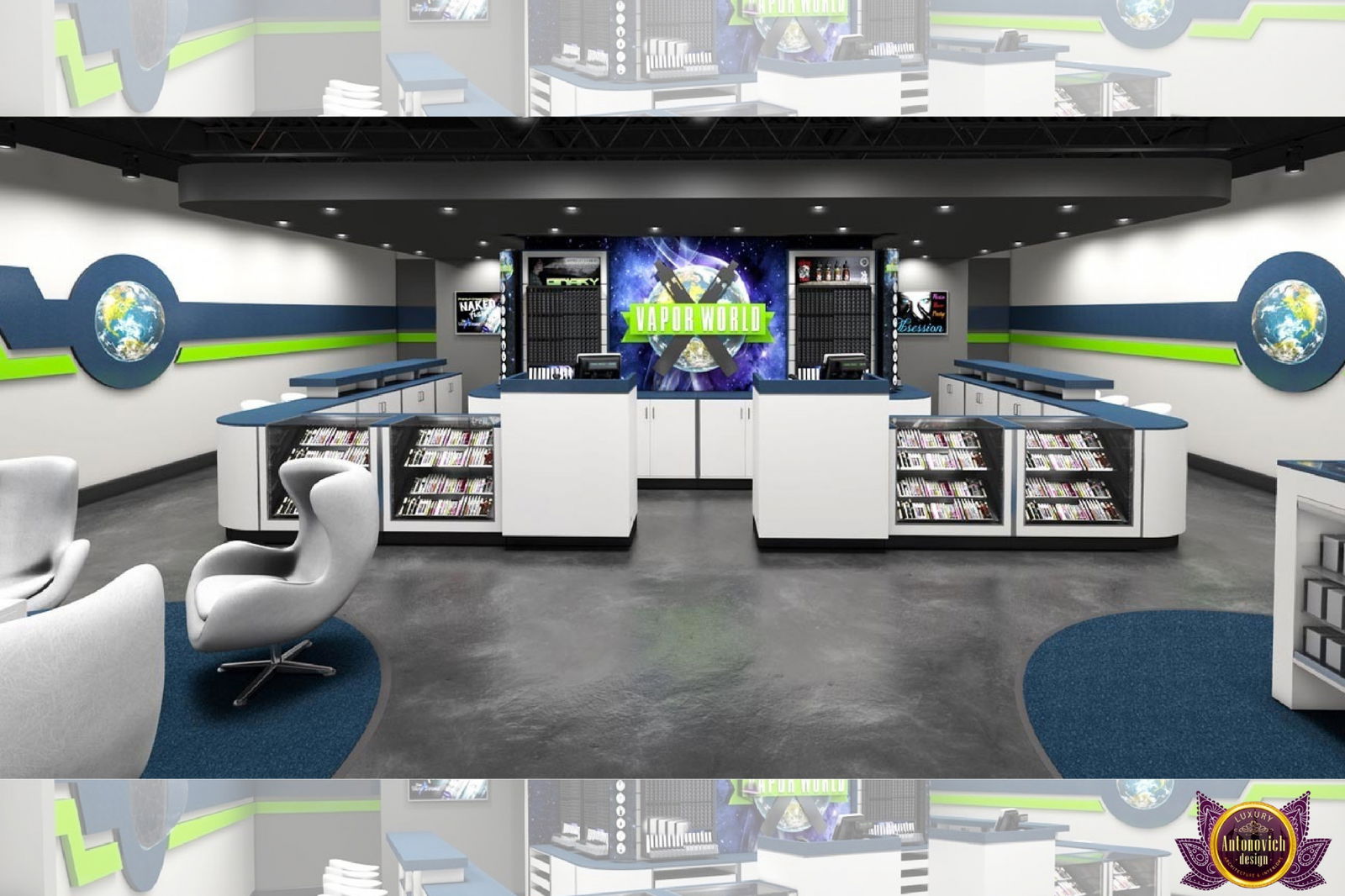 VAPE SHOP INTERIOR DESIGN