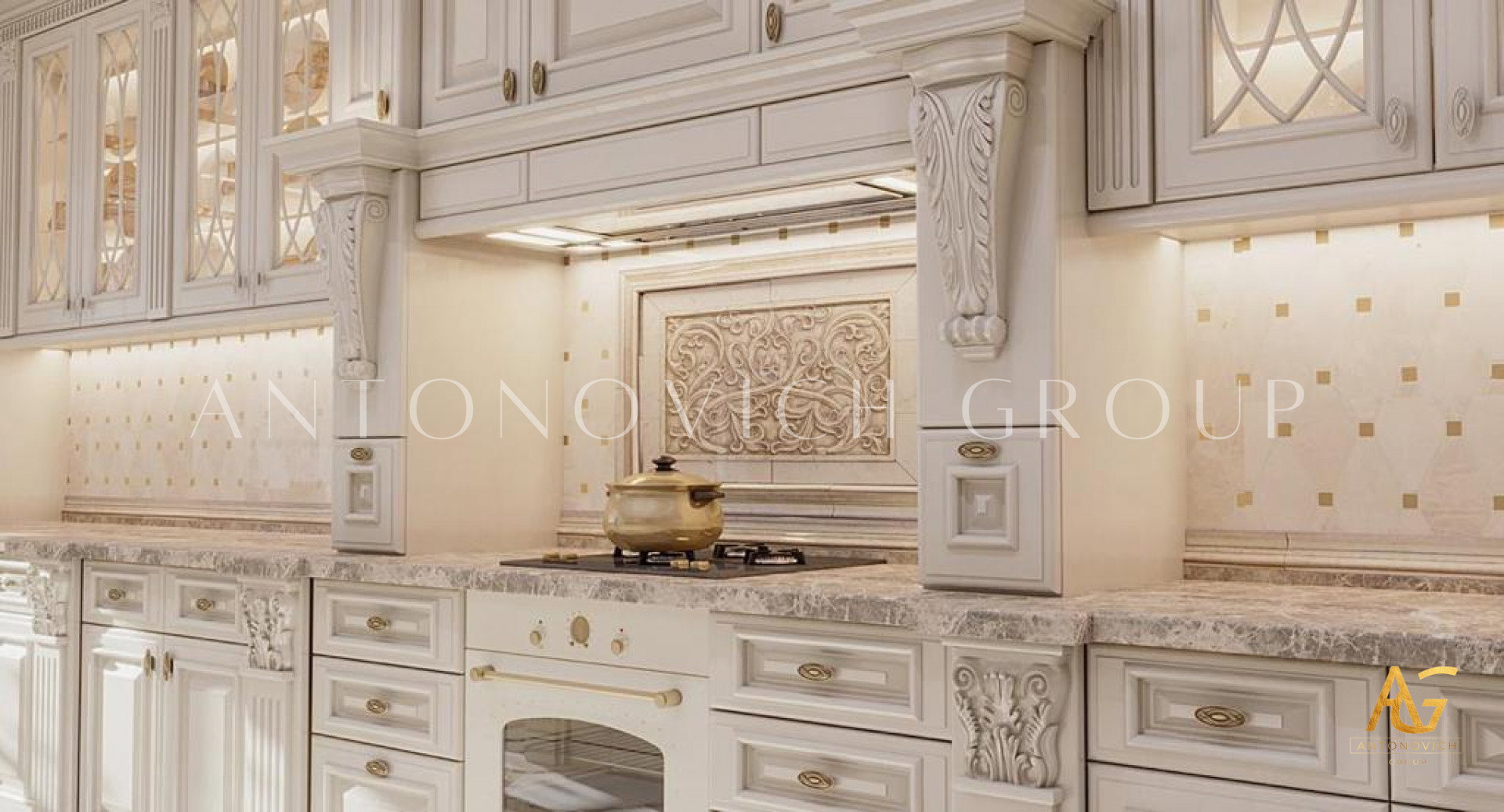 DELICATE INTERIOR DESIGN FOR LUXURY KITCHEN