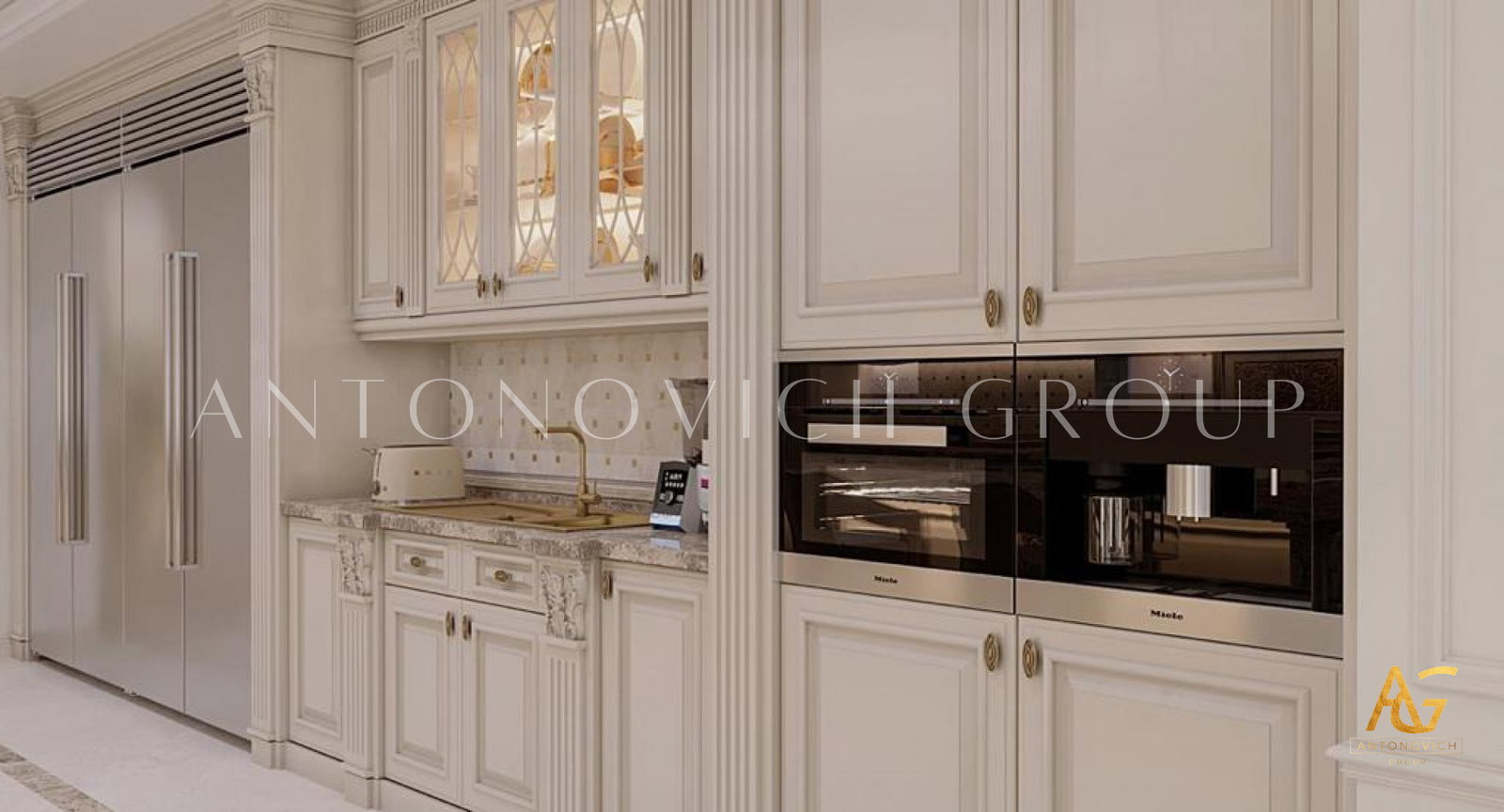 DELICATE INTERIOR DESIGN FOR LUXURY KITCHEN