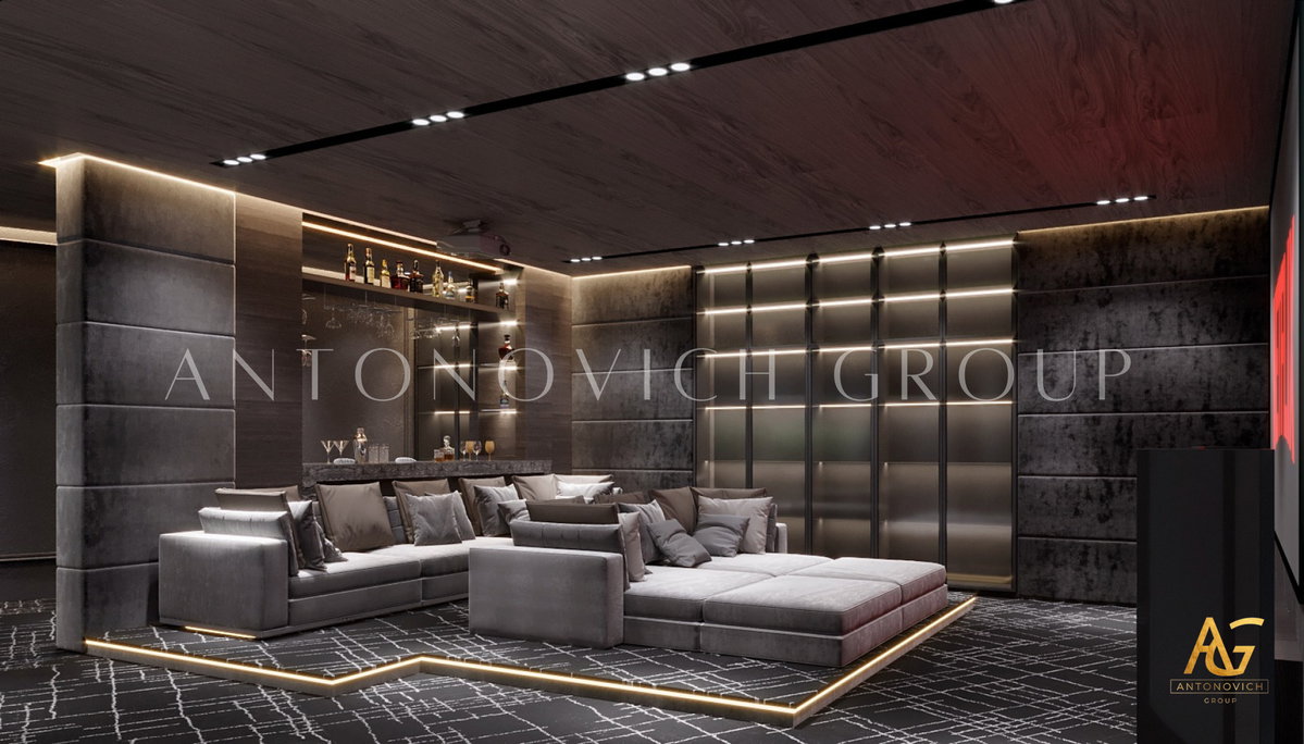 Spacious Home Cinema Interior Design