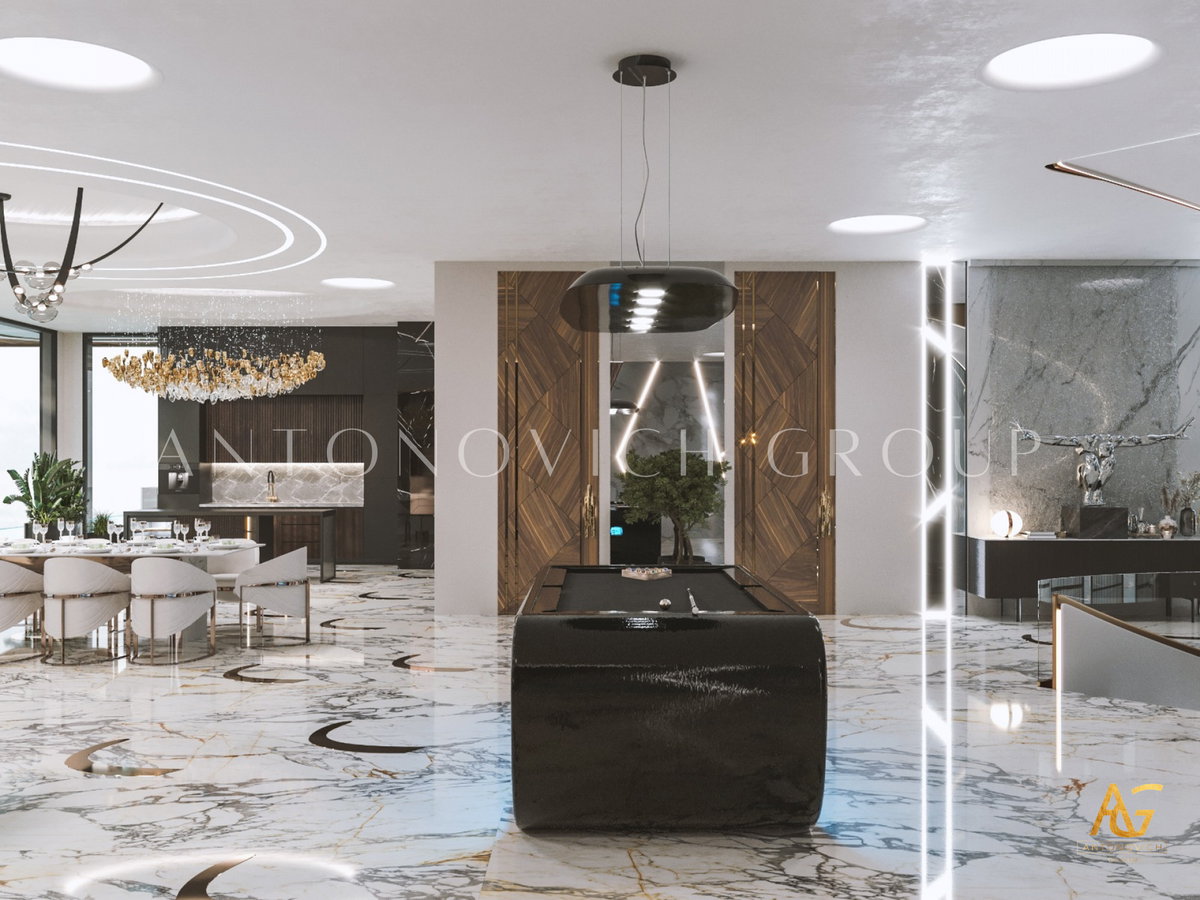An Open Space Design Execution for Luxury Living Room