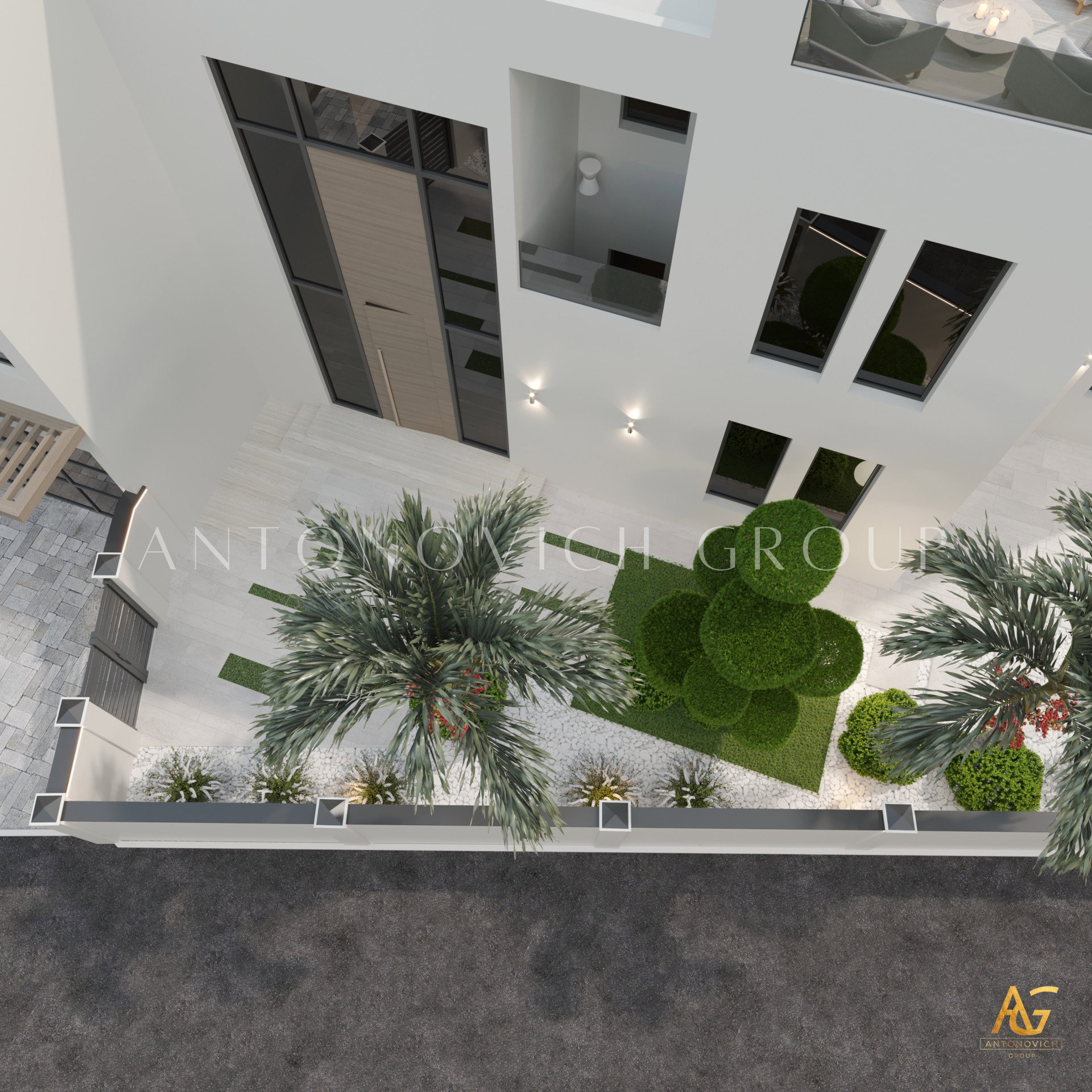 A Modern Villa Exterior & Landscape Design in Al Barari, Dubai