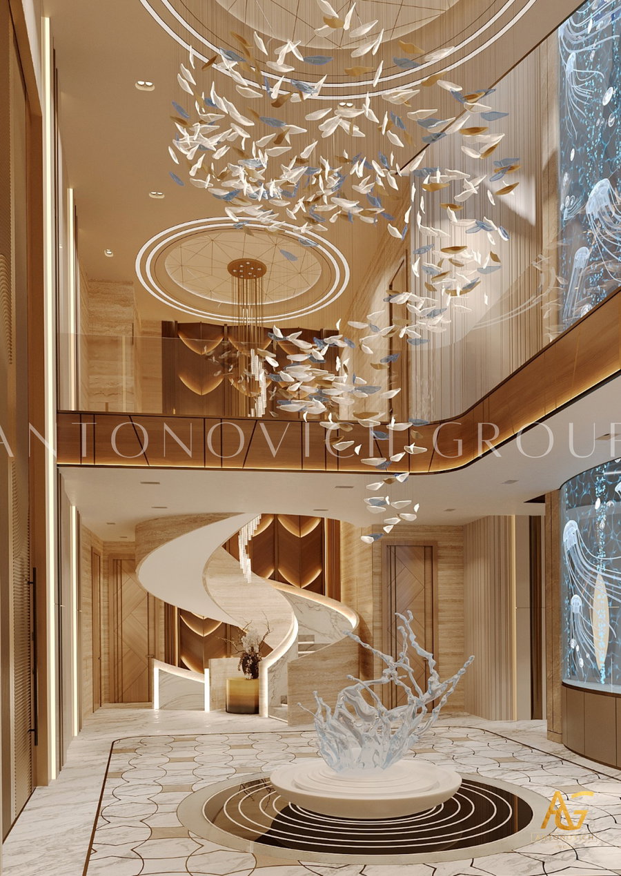 World-Class Modern Living Room Interior Design and Fit-Out for Luxury ...