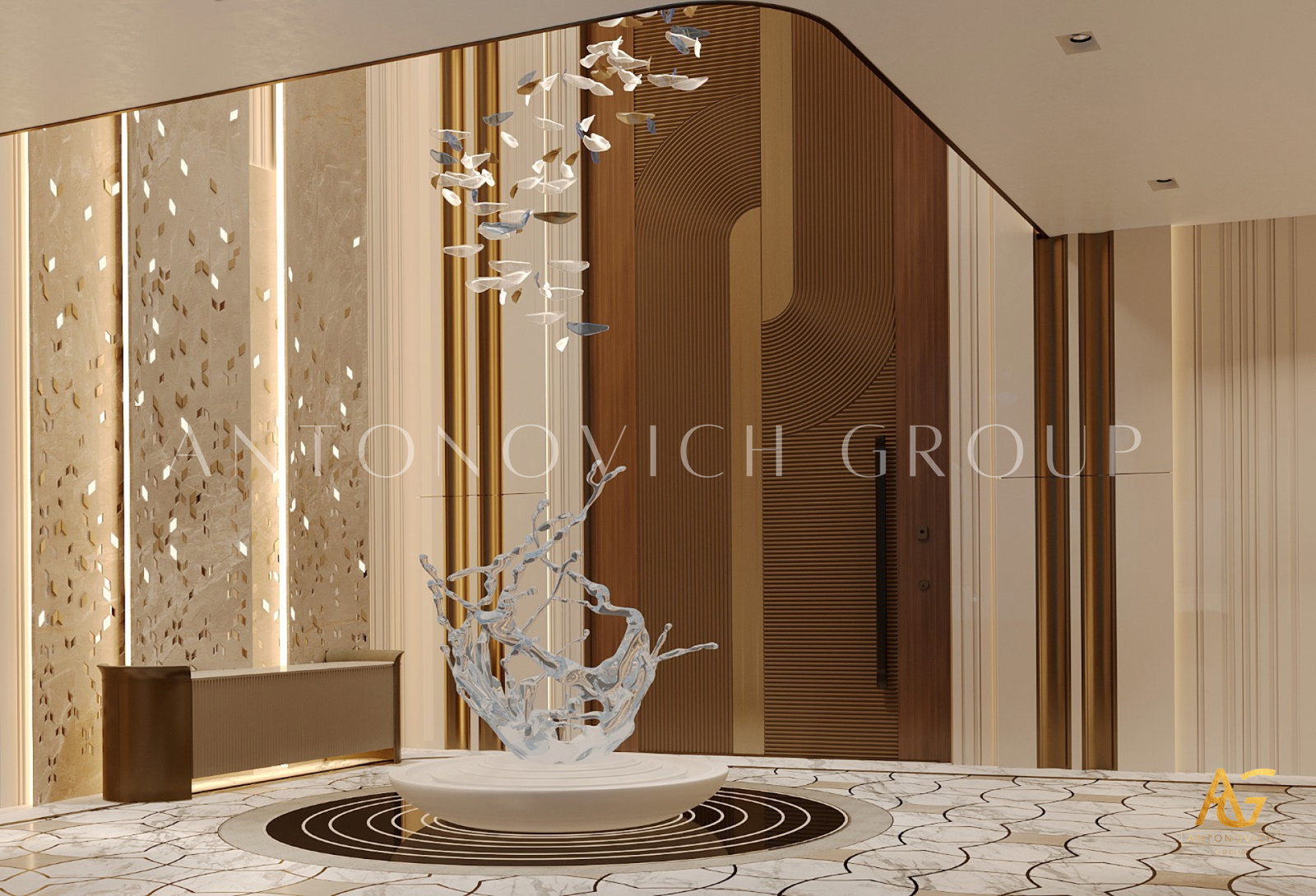 World-Class Modern Living Room Interior Design and Fit-Out for Luxury ...