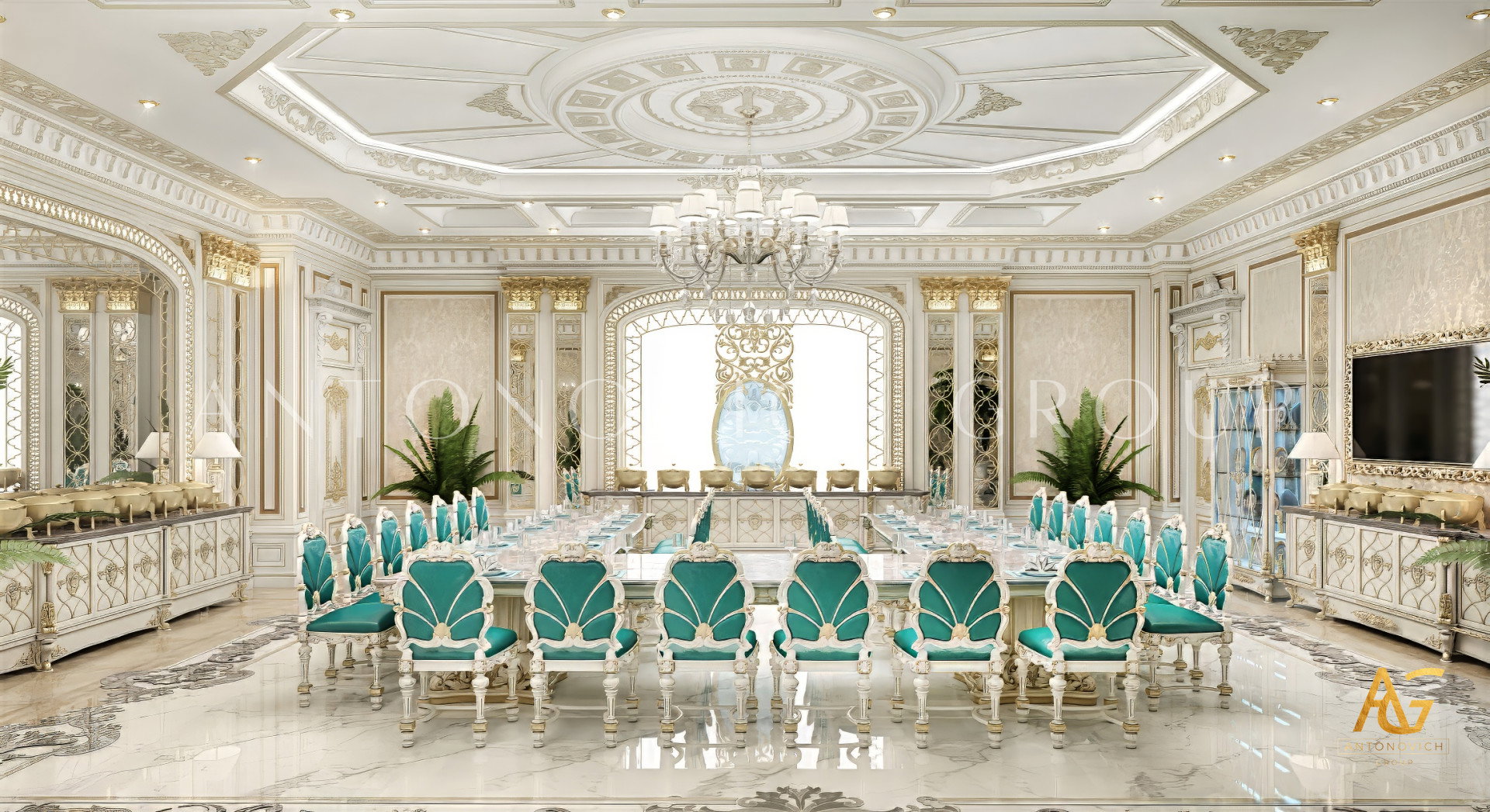Royal Style Dining Room