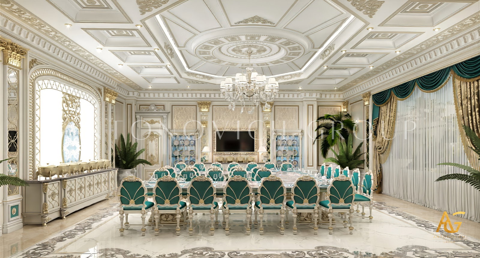 Royal Style Dining Room