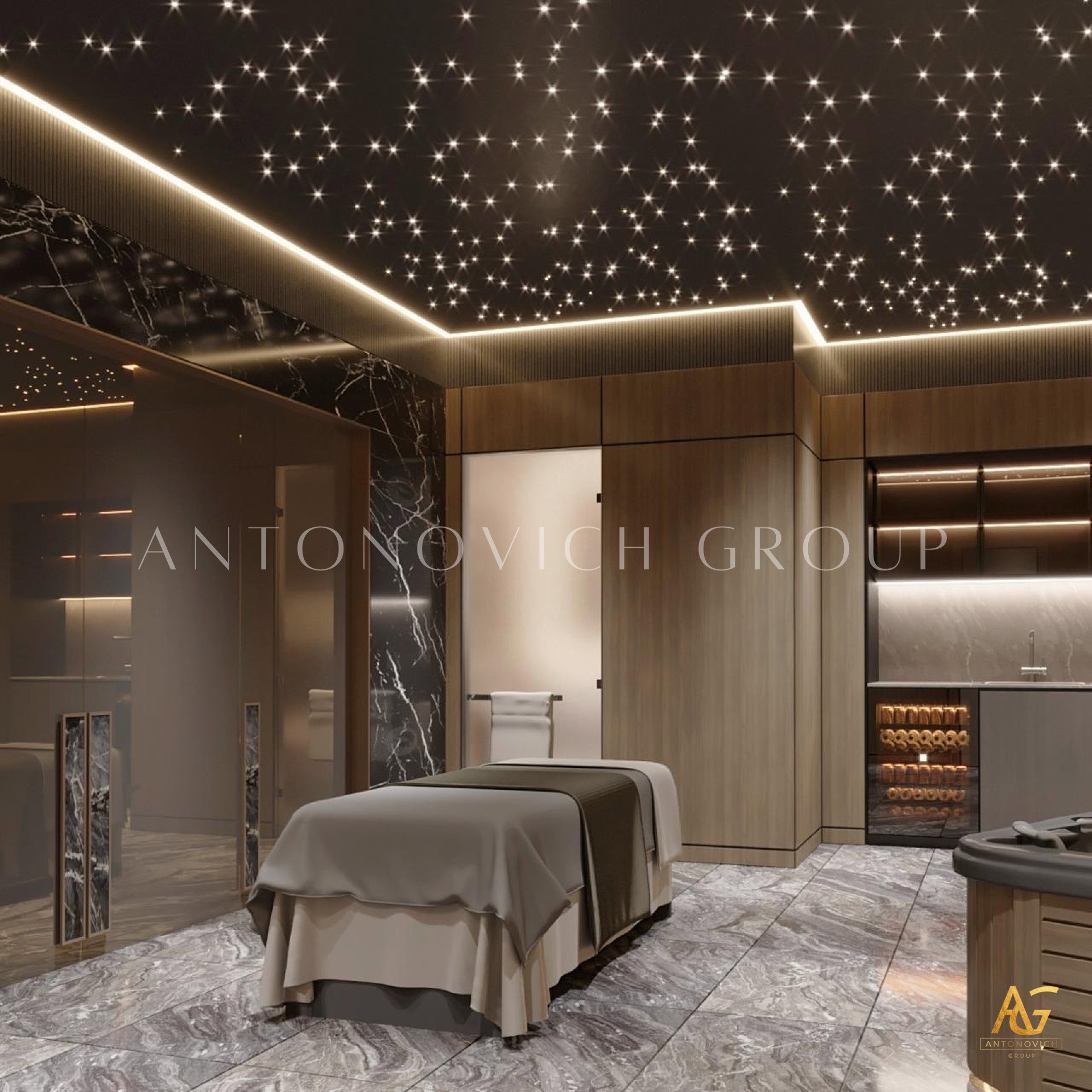 Interior Design of the Spa Area Dubai