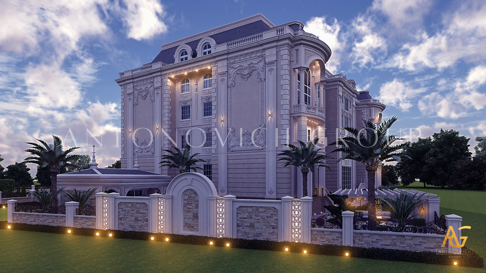 Royal Style exterior design in Saudi Arabia