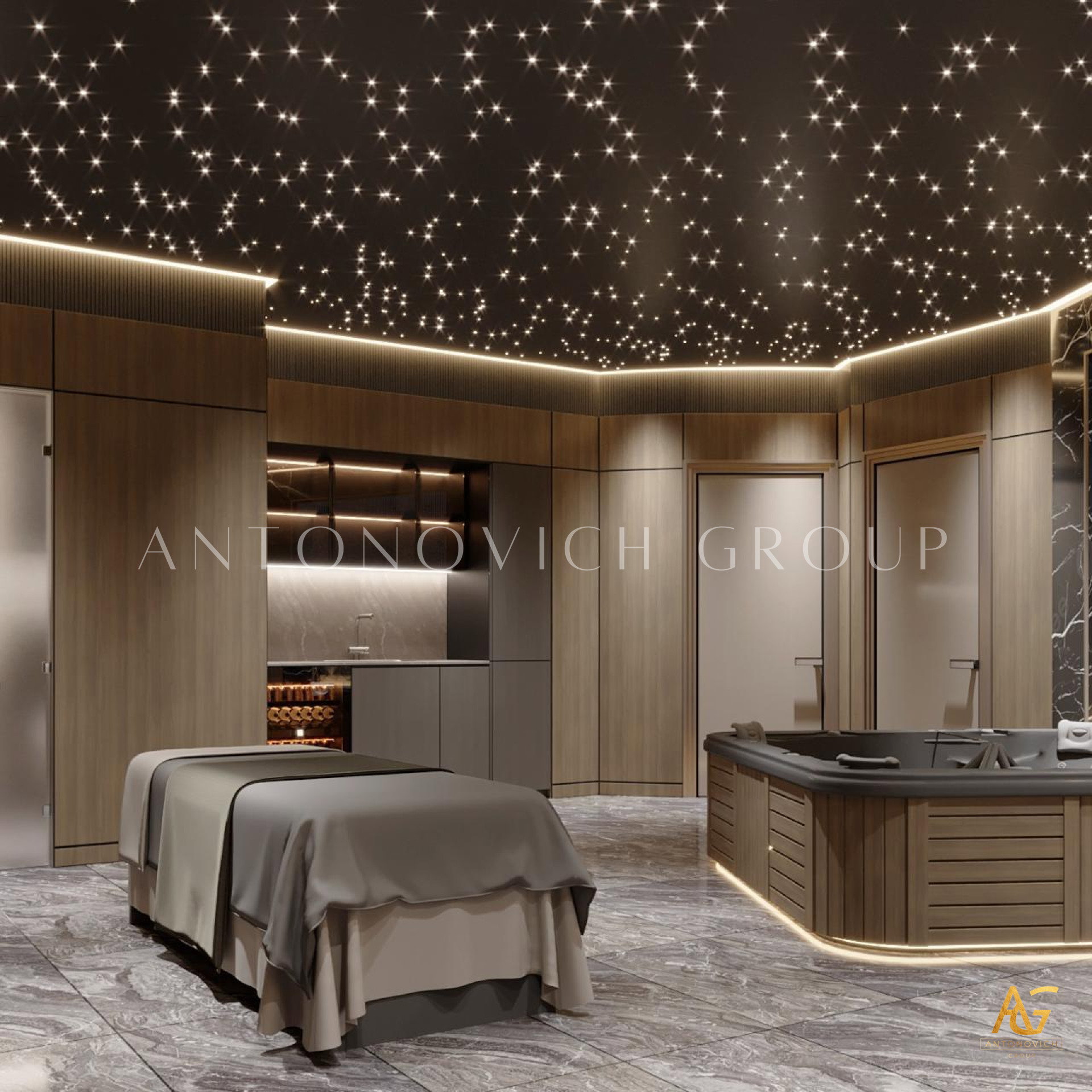 Interior Design of the Spa Area Dubai