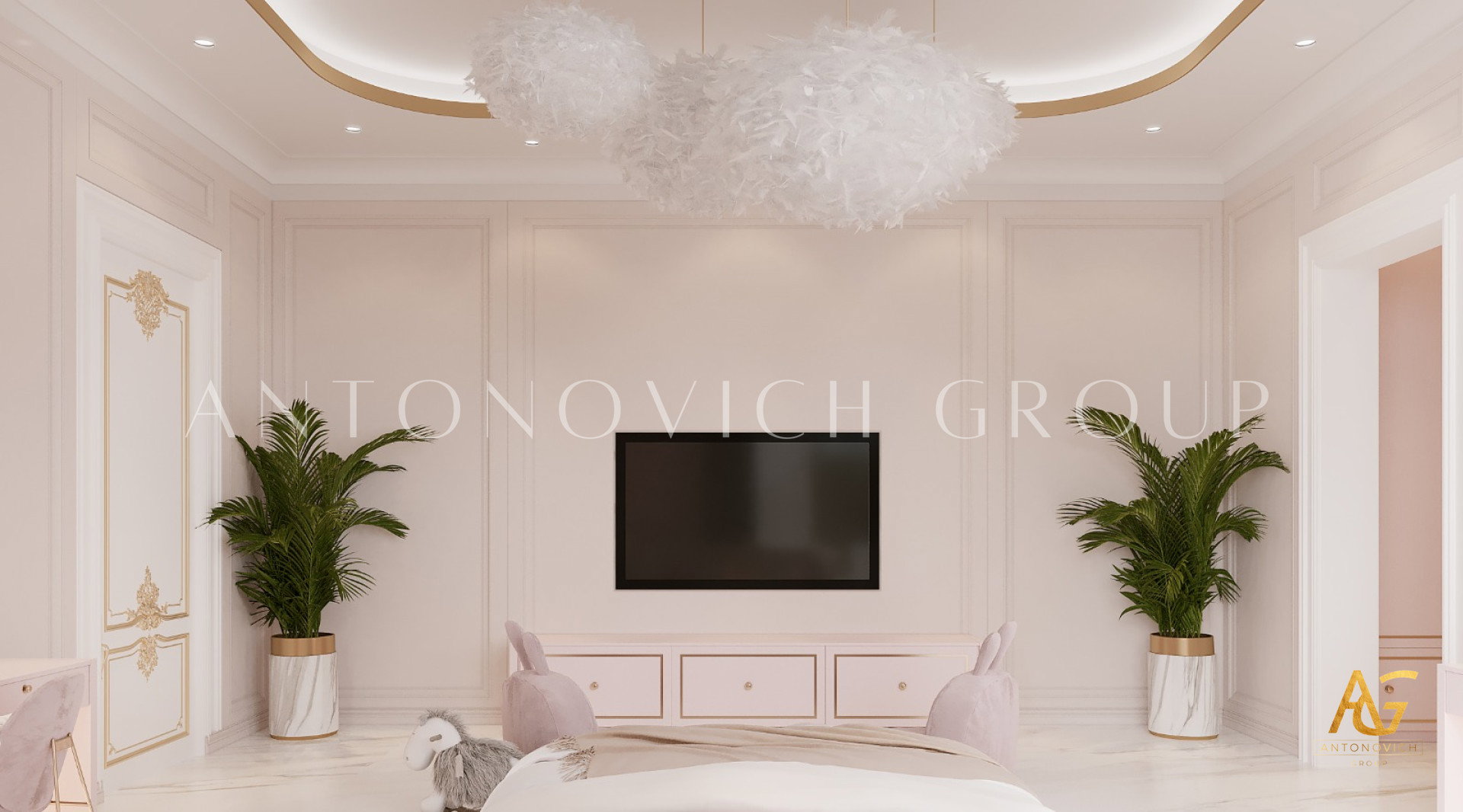 FANCY STYLE BEDROOM INTERIORS FOR GIRLS