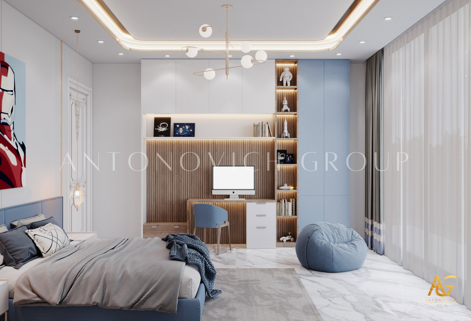 Ferrari Themed Children's Room Interior