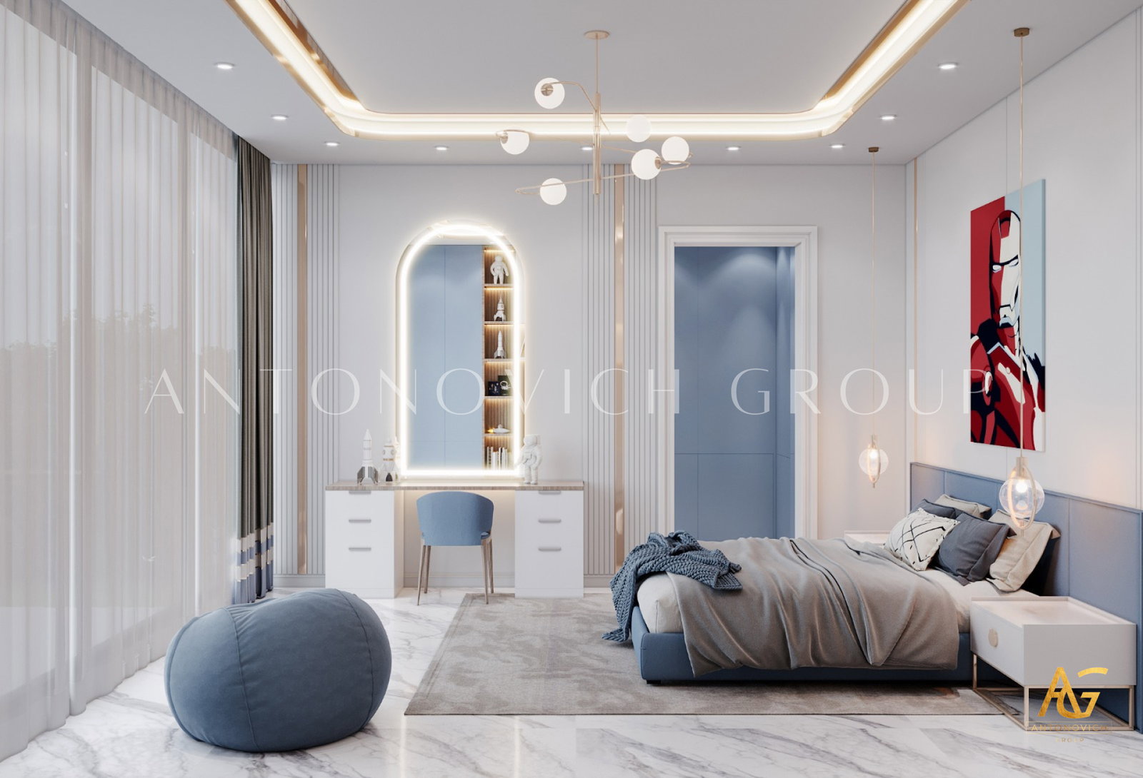 Ferrari Themed Children's Room Interior